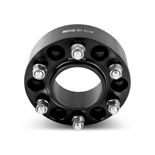 Borne Off-Road Wheel Spacers - 6x139.7 - 93.1 - 50mm - M12 - Black ...