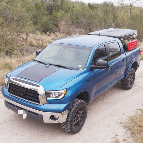 Toyota Tundra 2nd Gen (2007-2013) Lensun 85W Hood Flexible Solar Panel ...
