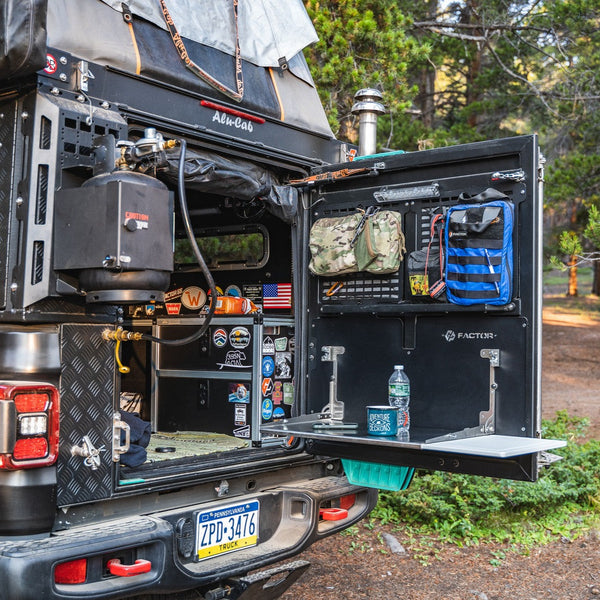 Alu-Cab Canopy Camper Rear Door Molle Panel V4 L/R Kit (For Slotted ...